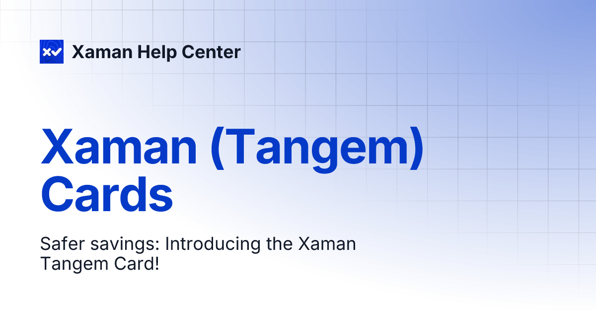 Xaman (Tangem) Cards | Xaman Help Center